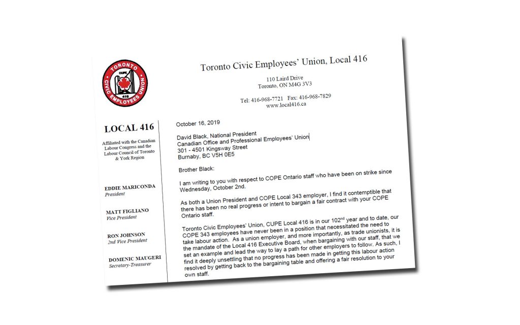 CUPE Local 416 Calls For Fair Bargaining With IAM Members on Strike at ...